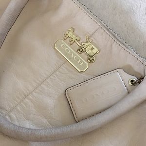Coach | Bags | Soft Leather Coach Bag In A Cream Color | Poshmark